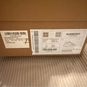Burberry | Shoes | Burberry Vintage Regis Check And Leather Sneakers ...
